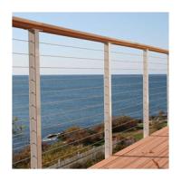 China Roof handrail cable deck railing systems cost fence wire puller for sale
