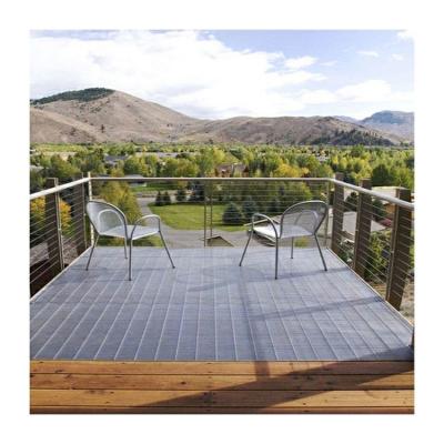 China Roof railing systems cable style deck railing smooth wire fence Te koop