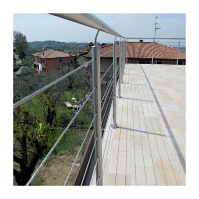 China Roof railing systems cable style deck railing smooth wire fence Te koop