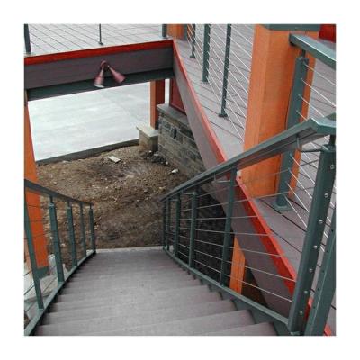 Cina Porch railing posts cable railing metal posts cost of barbed wire fence per foot in vendita