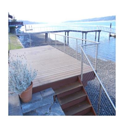 Cina X porch railing deck railing wire cable cost chain link fence with barbed wire in vendita