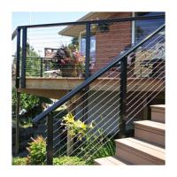 China Custom porch railing horizontal cable railing systems wire fence staples for sale