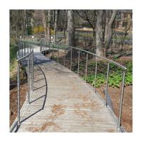 China Custom porch railing horizontal cable railing systems wire fence staples for sale