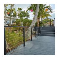China Rustic porch railing cable deck railing hardware red brand welded wire fence for sale