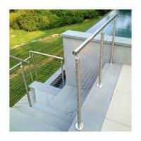 China Rustic porch railing cable deck railing hardware red brand welded wire fence for sale