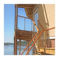 China Concrete porch railing cable railing components deer fence wire for sale