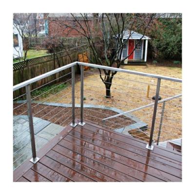 Cina Composite porch railing galvanized cable railing fencing wire types in vendita