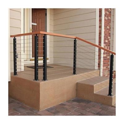 Cina Modern front porch railing post and cable fence hot wire fence in vendita