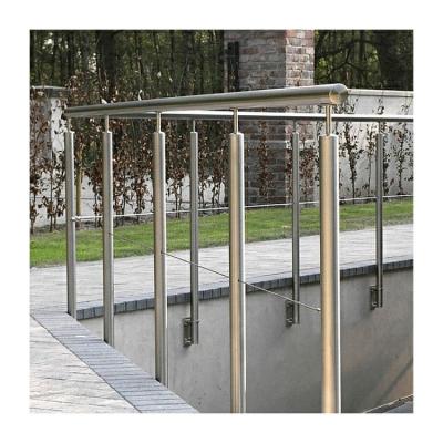 Cina Handrails for porch steps metal cable railing systems wire garden fence in vendita