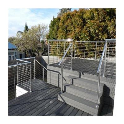 Cina White porch railing cable railing design wire fencing in vendita