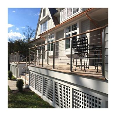 Cina Wrought iron porch railing patio cable railing rail and wire fence in vendita