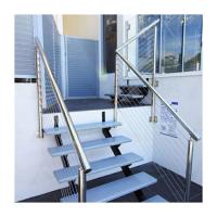 China Cattle panel porch cable balcony railing square wire fence material for sale