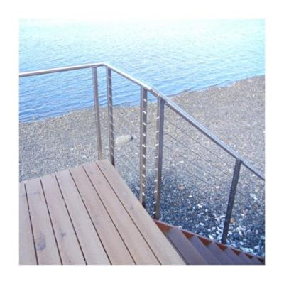 Cina Railings for porch stainless railing threaded wire rope cable clip page wire fence cost in vendita