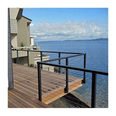 Cina Premade deck railing stair cable railing wire rope framed hog wire fence in vendita