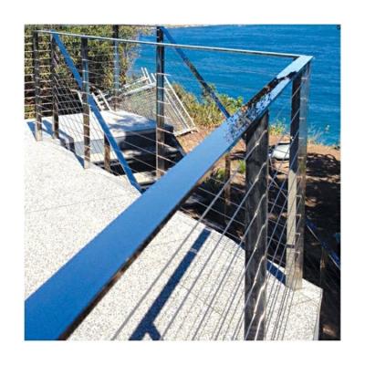 Cina Glass railing system for decks tension cable system barbed wire fence installation in vendita