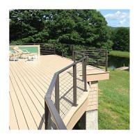China Cheap deck railing aluminum posts for cable railing hog wire panel deck fencing for sale