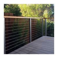 China Deck railing balusters build your own cable railing wire fencing cost for sale