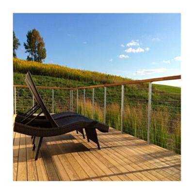Cina Wrought iron deck railing cable rail fence framed wire fence in vendita
