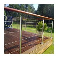 China Pvc deck railing black cable railing hog wire deck fence for sale