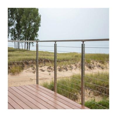 中国 Pvc deck railing black cable railing hog wire deck fence 販売のため