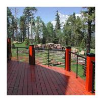 China Rope deck railing cable porch railing post and wire fence for sale