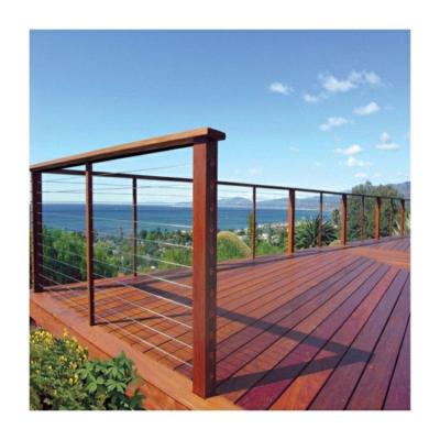 Cina Vinyl deck railing cable railing systems for decks wire fence panels in vendita