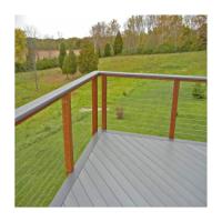 China Privacy panel for deck steel cable railing hog wire fence panels for sale
