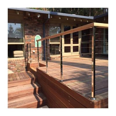 中国 Metal porch handrails residential cable railing post and rail fence with wire 販売のため