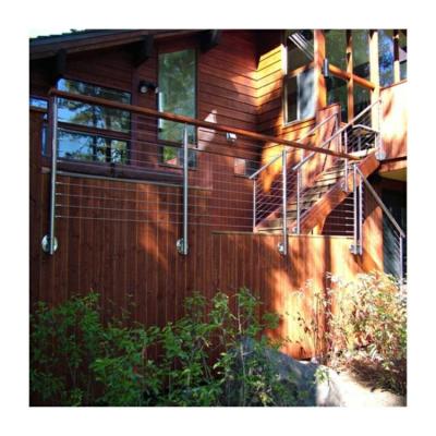 中国 Metal porch handrails residential cable railing post and rail fence with wire 販売のため