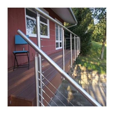 中国 Metal porch handrails residential cable railing post and rail fence with wire 販売のため