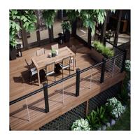 China Pressure treated deck railing cable deck railing kits hog wire fence gate for sale