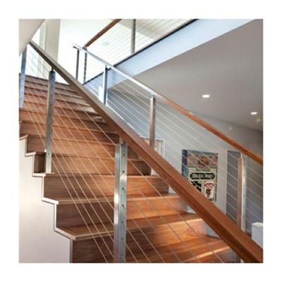 China Residential House Cable Wire Railing Deck Barbed Wire Fence Staircase à venda