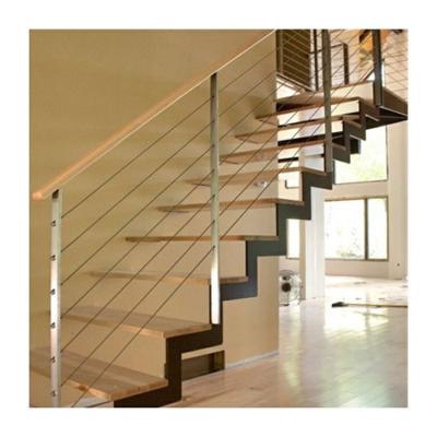 China Metal Outdoor Cable Wire Railing Modern With Heavy Gauge Wire Fence Te koop