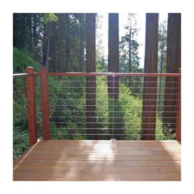 Cina Indoor Deck Cable Railing Glass Balustrade High Tensile Wire Fence in vendita