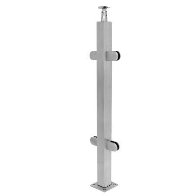 Cina 2023 Stainless steel balustrade square post railing square banister post in vendita