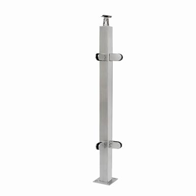 Cina 2023 Stainless steel balustrade square post railing square banister post in vendita