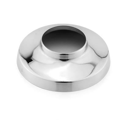 Cina Easy Installation Stainless Steel Baluster Hardware Stair Railing Steel Handrail Fitting Round Base Flange Post Base Cover in vendita
