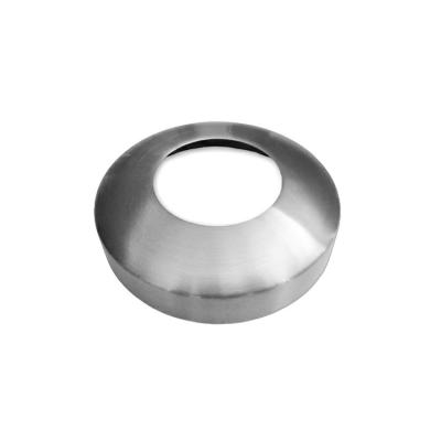 Cina Easy Installation Stainless Steel Baluster Hardware Stair Railing Steel Handrail Fitting Round Base Flange Post Base Cover in vendita