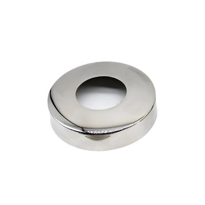 Cina Easy Installation Stainless Steel Baluster Hardware Stair Railing Steel Handrail Fitting Round Base Flange Post Base Cover in vendita