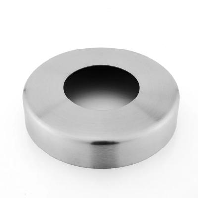 Cina Round Shape 304 316 Handrail Base Post Cover Stainless Steel Decoration Plate Stainless Steel Post Cover Plate in vendita