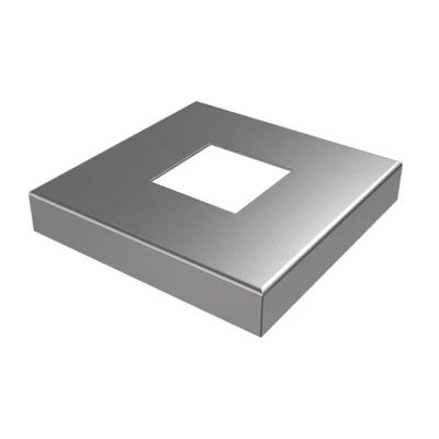 Cina Deck Stainless Steel Balustrade Square Railing Post Flange Base Cover in vendita