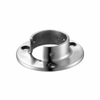 China Cable Railing Round Pipe Flange Handrail Wall Mount Base Flange for sale