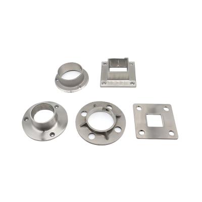 Cina Cable Railing Round Pipe Flange Handrail Wall Mount Base Flange in vendita