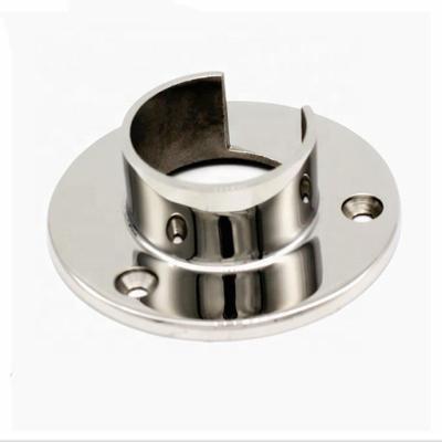 Cina Cable Railing Round Pipe Flange Handrail Wall Mount Base Flange in vendita