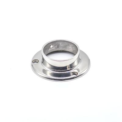 Cina Round Tube Handrail Flange Porch Railing Wall Mount Flange Base in vendita