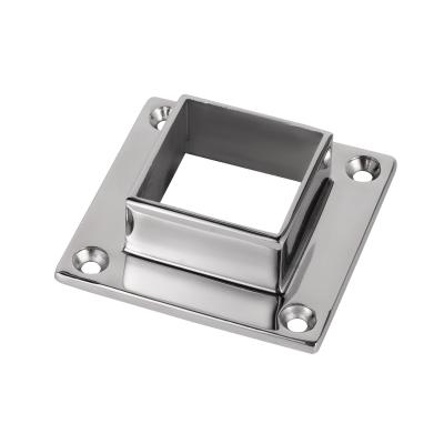 Cina Flange Stainless Steel Flange Square Pipe Railing Plate Base Mating Fitting Floor Flanges in vendita