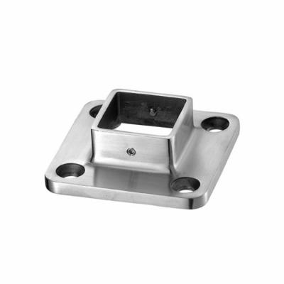 Cina Flange Stainless Steel Flange Square Pipe Railing Plate Base Mating Fitting Floor Flanges in vendita