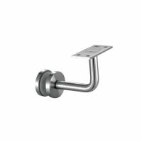 China Adjustable Handrail Bracket Glass Handrail Pipe Railing Bracket Glass Mounted Brackets for sale