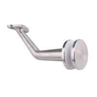 China Adjustable Handrail Bracket Glass Handrail Pipe Railing Bracket Glass Mounted Brackets for sale