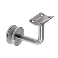 China Adjustable Handrail Bracket Glass Handrail Pipe Railing Bracket Glass Mounted Brackets for sale